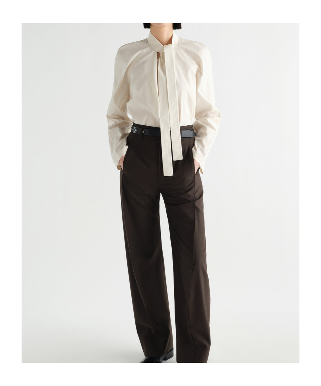 LEMAIRE Lemaire Ascot Collar Relaxed Shirt